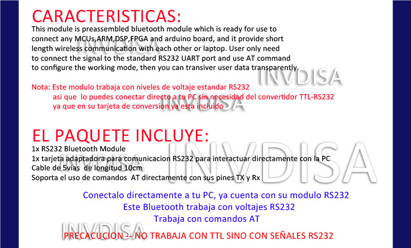 Bluetooth Modulo Serial Pic Avr Arduino Rs232 28900 En Mercado Libre